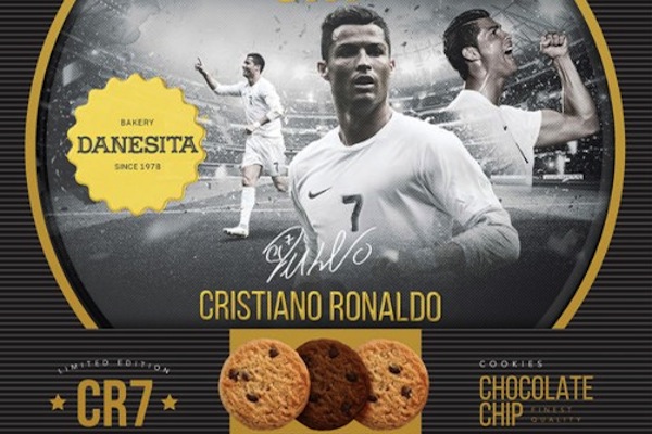 Cristiano Ronaldo devient l'image de biscuits au chocolat