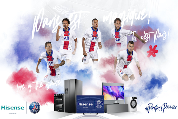 Hisense nouveau sponsor pluriannuel du Paris Saint-Germain