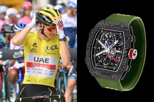 Pogacar et sa montre à 150 000€ et 20 g sur le Tour de France 2021
