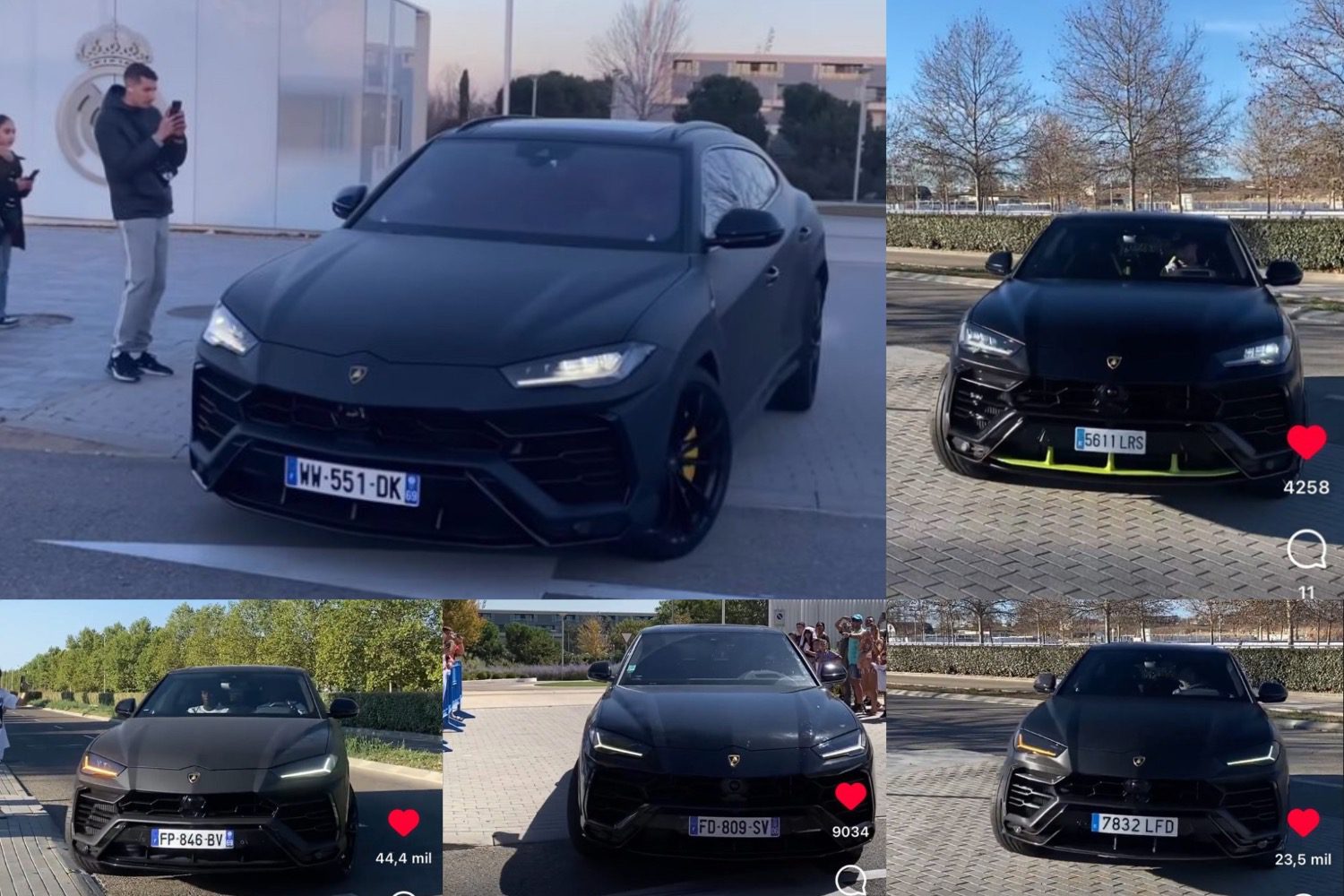 Le drôle "d'Urus gang" qui sévit sur le parking du Real Madrid