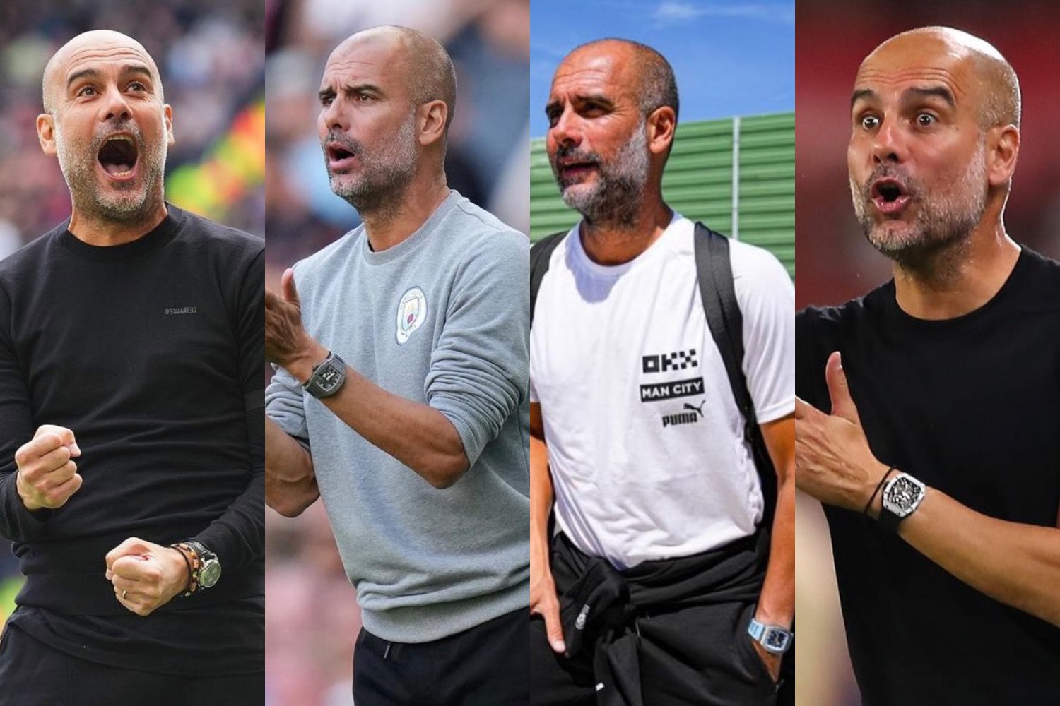 Pep Guardiola et les montres, sa collection personnelle vaut près de 2M€