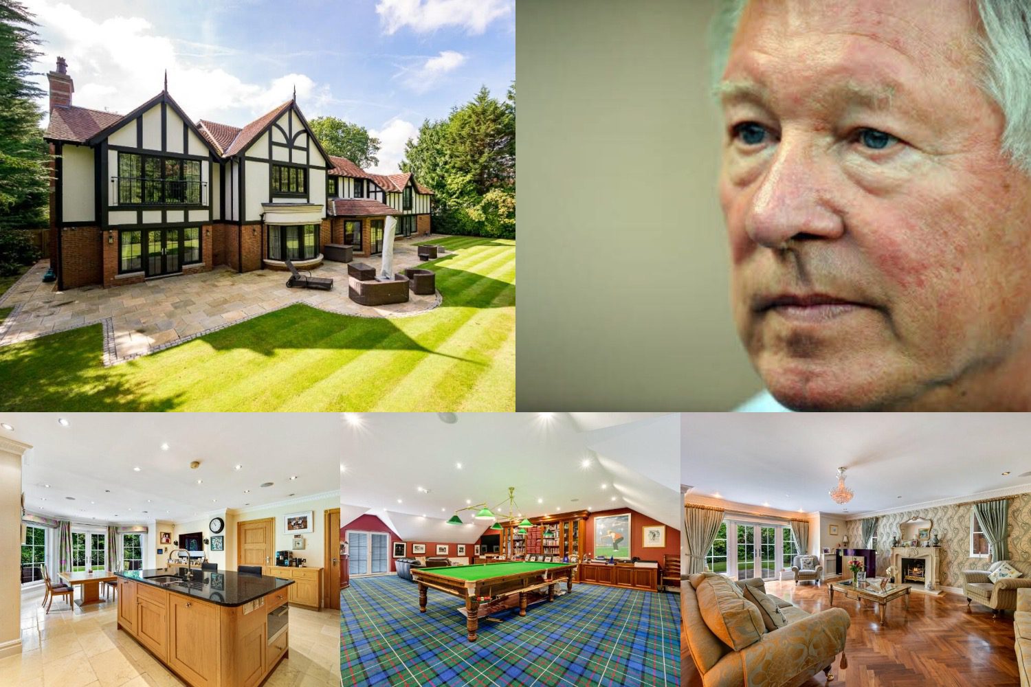 Alex Ferguson, bienvenue dans la maison de l'icône de Man Utd. A vendre 4 M€