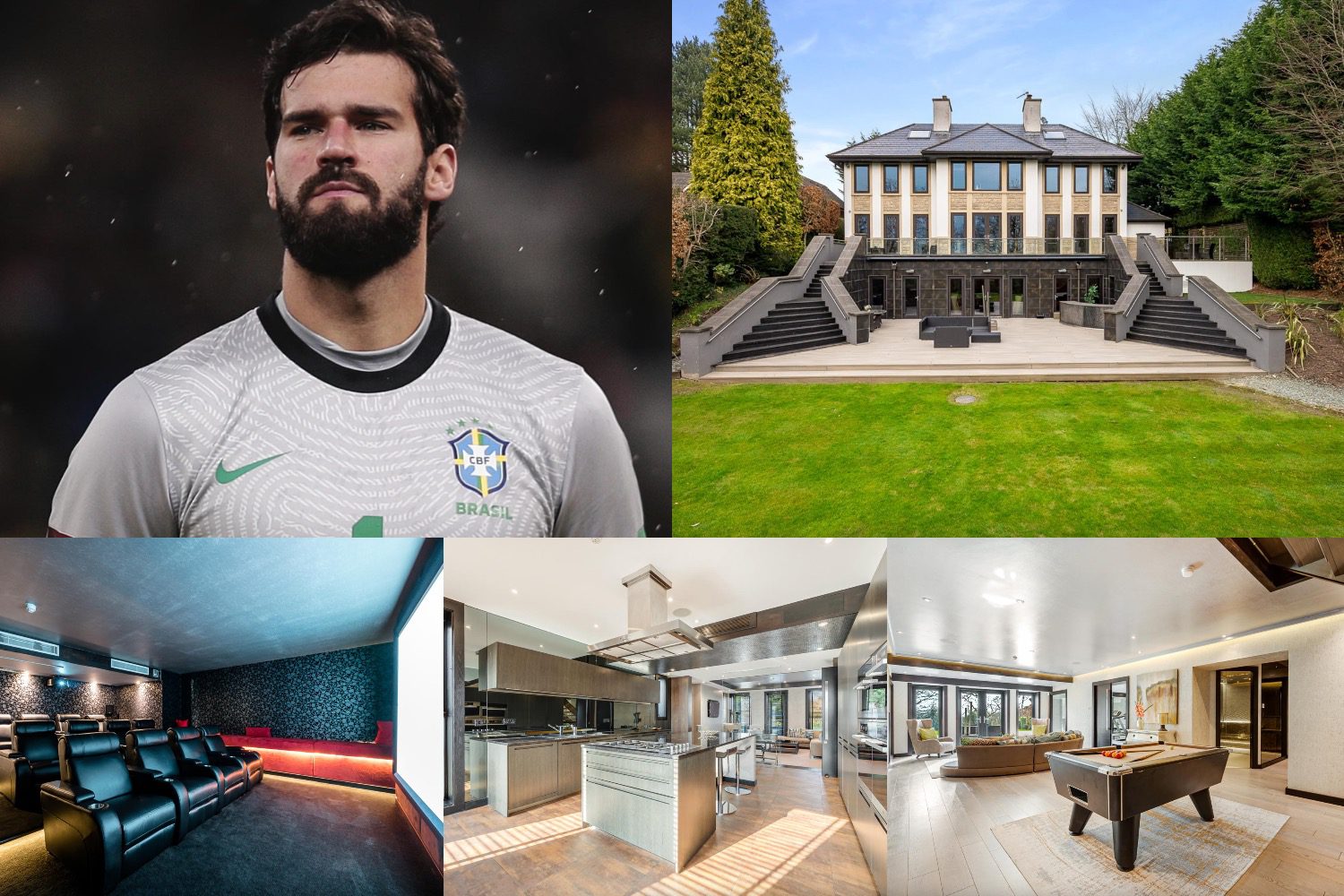 Alisson sur le départ ? Le gardien de Liverpool vend sa maison. Visite ...