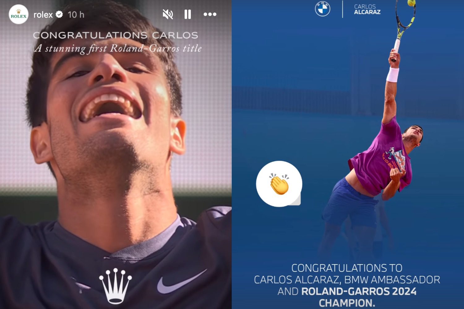 Carlos Alcaraz: Comment ses sponsors saluent son sacre à Roland-Garros 2024