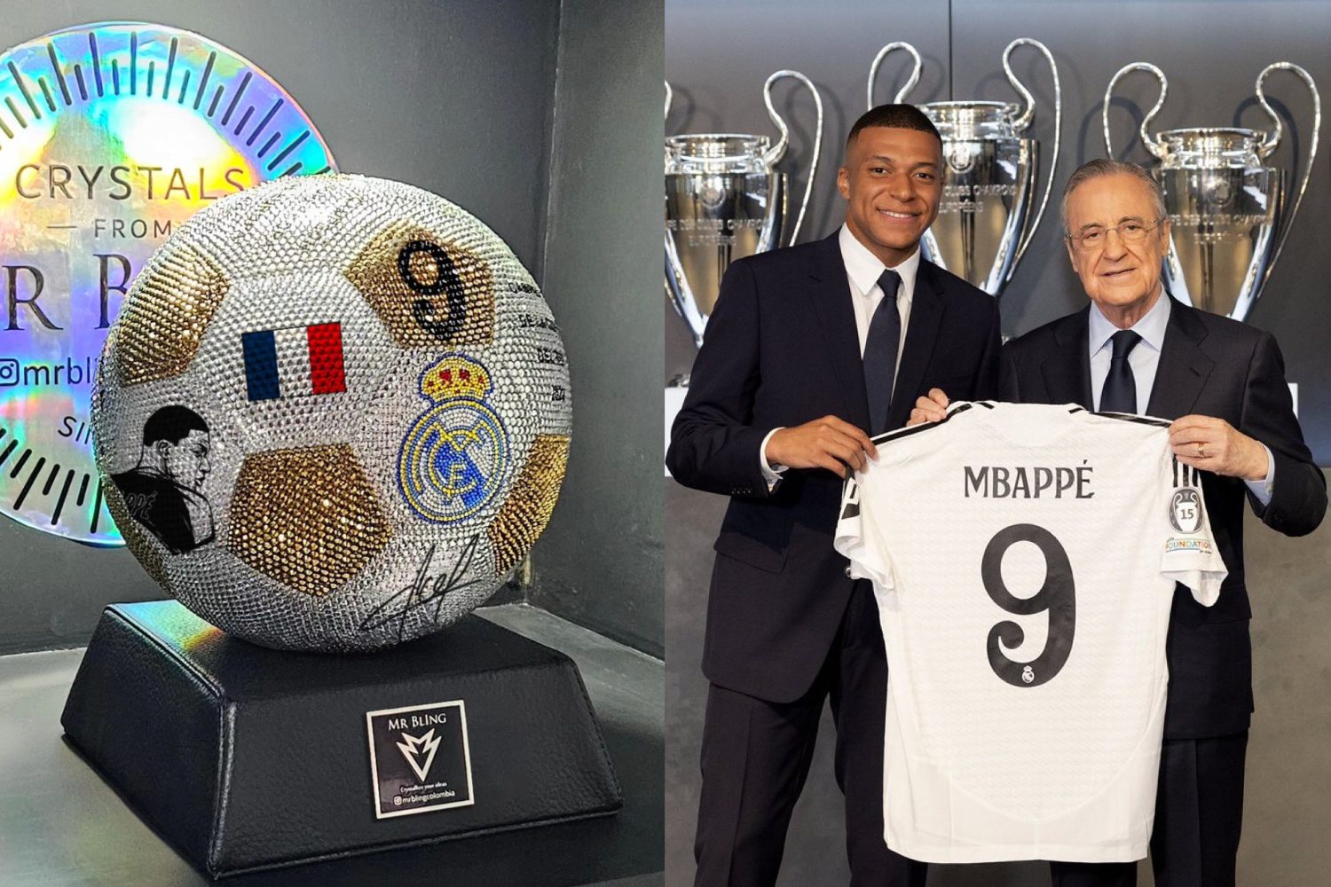 Mbappé: Un ballon en cristaux swarovski pour son transfert au Real Madrid