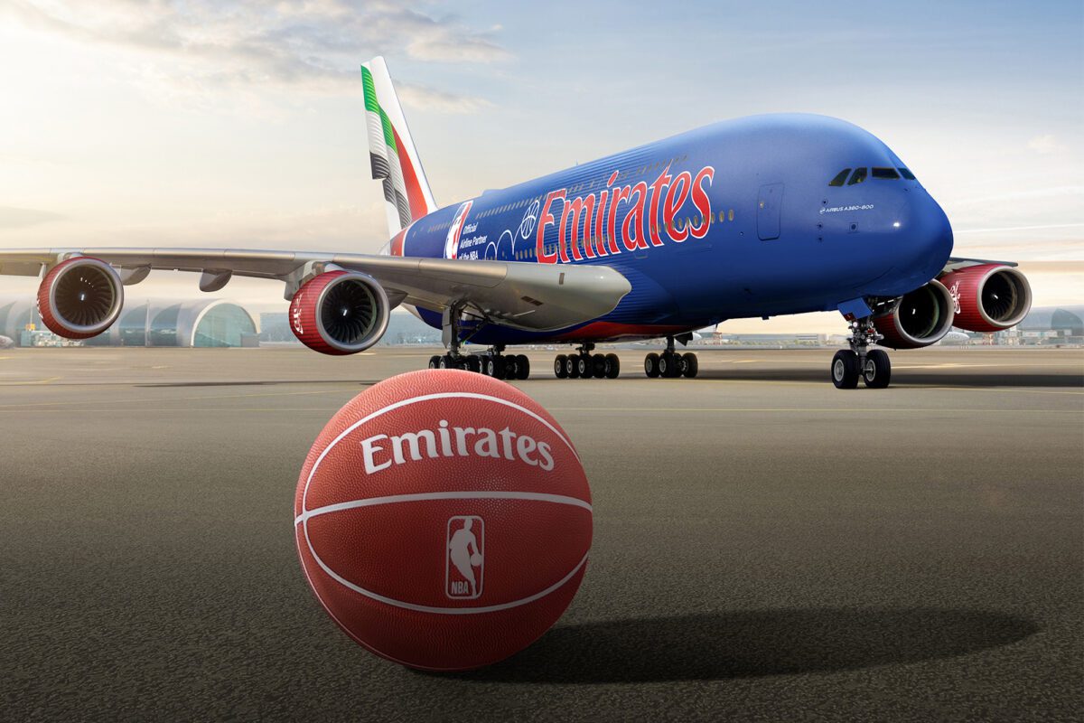 Basket. Emirates dévoile un Airbus A380 aux couleurs de la NBA