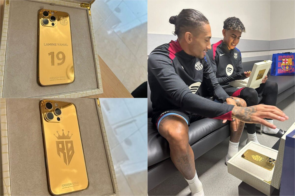 Raphina offre un cadeau en or à Yamal pour son trophée Kopa