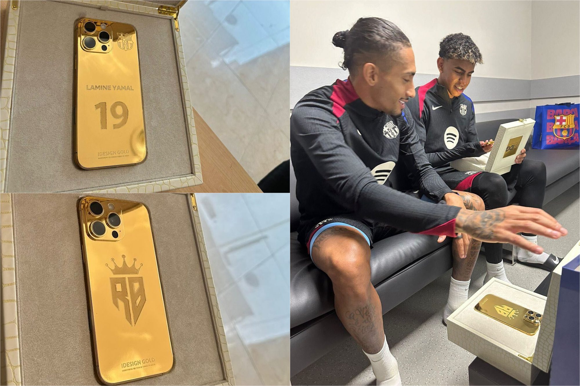 Raphina offre un cadeau en or à Yamal pour son trophée Kopa