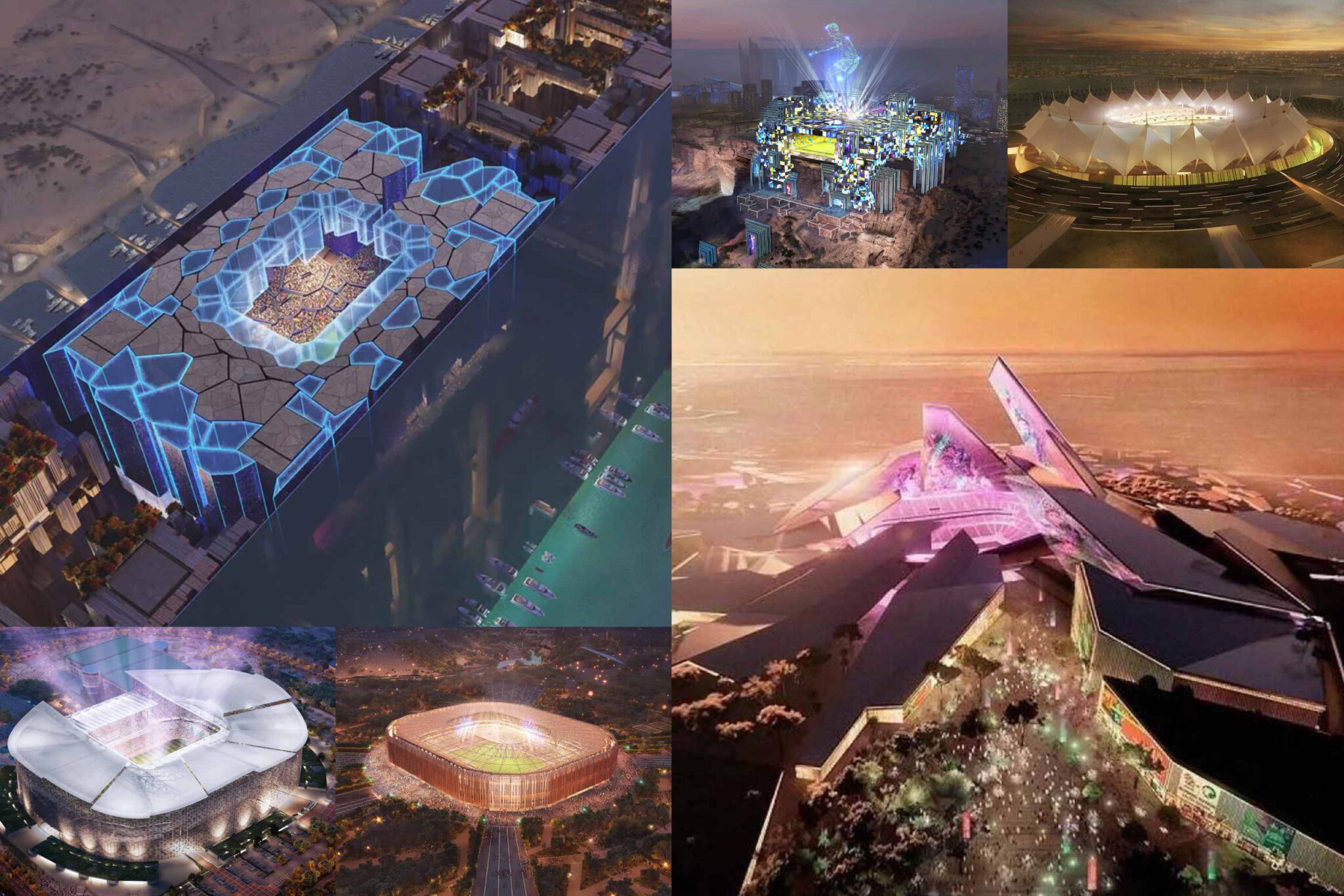 Coupe du monde 2034. Tour d'horizon en images des stades futuristes de ...