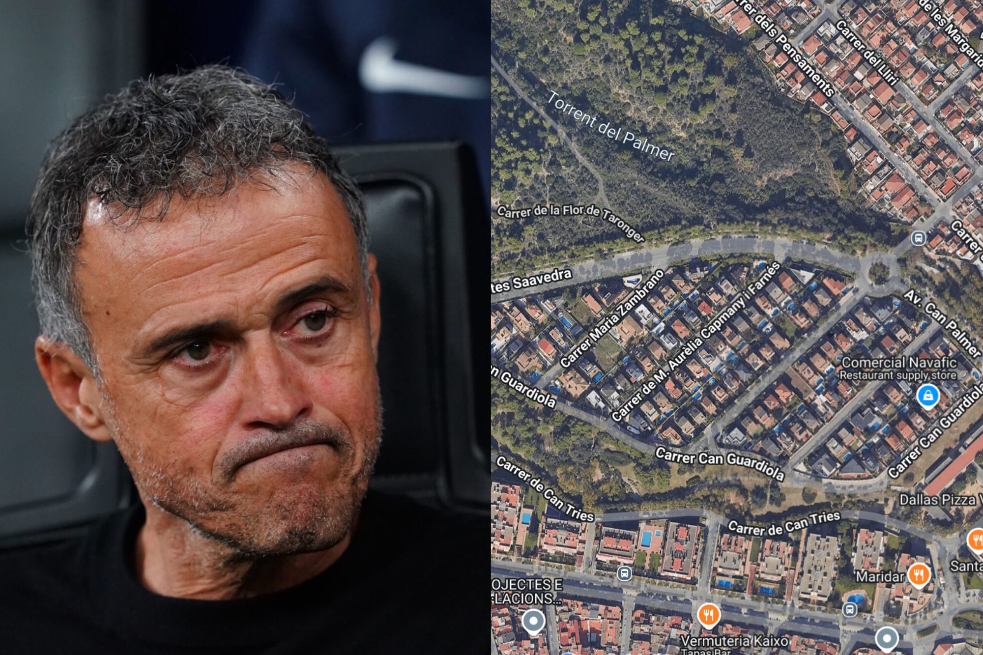 La maison de Luis Enrique avec piscine et terrain de padel